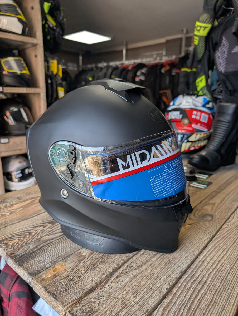 MIDA MV-151 Full Face Motorcycle Helmet ECE 22.06 - Matt Black L– MSG Bike Gear