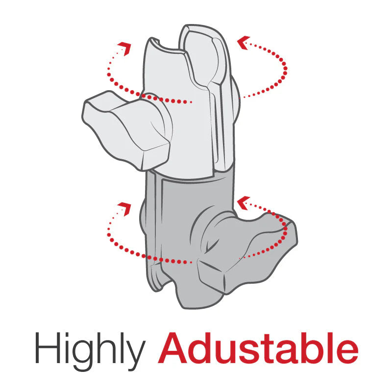 RAM® Composite Double Socket Swivel Arm– MSG Bike Gear