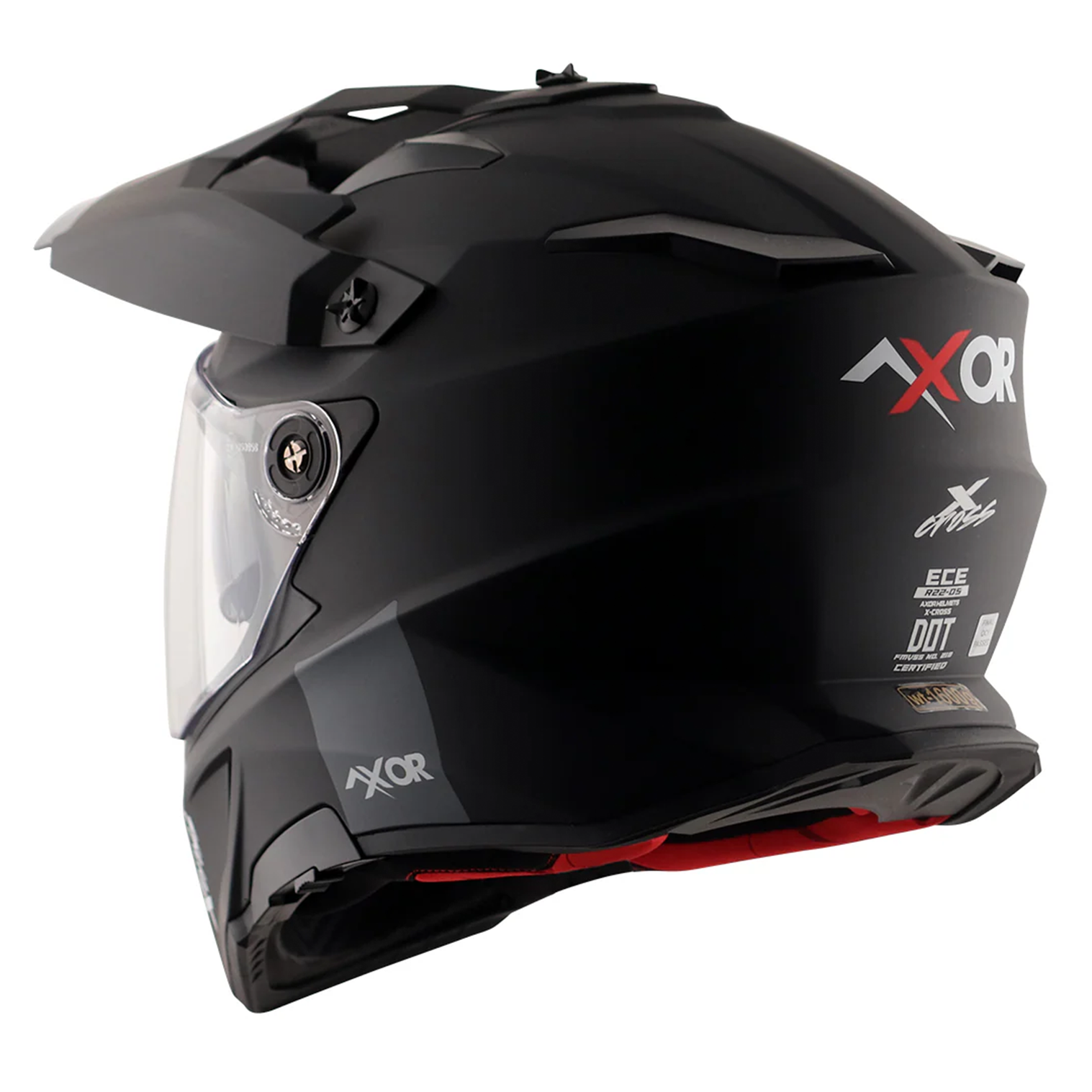 Axor X-Cross Adventure Dual Sport Helmet + FREE Dark Visor & Pinlock I ...
