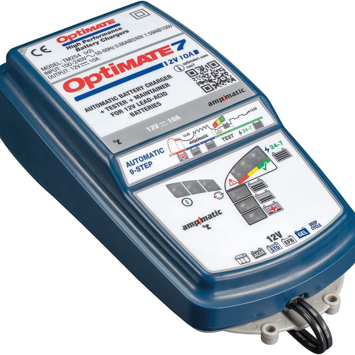 OptiMATE 7 Ampmatic 12 Volt Battery Charger Optimiser – MSG Bike Gear