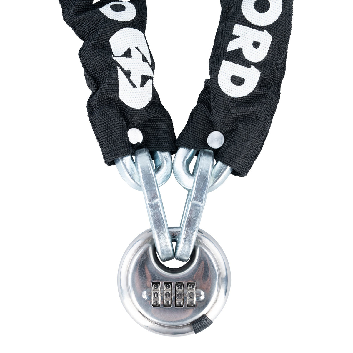 Oxford Discus Chain10 LK101 Combination Lock & Chain - 10mm x 1.5 Metr ...
