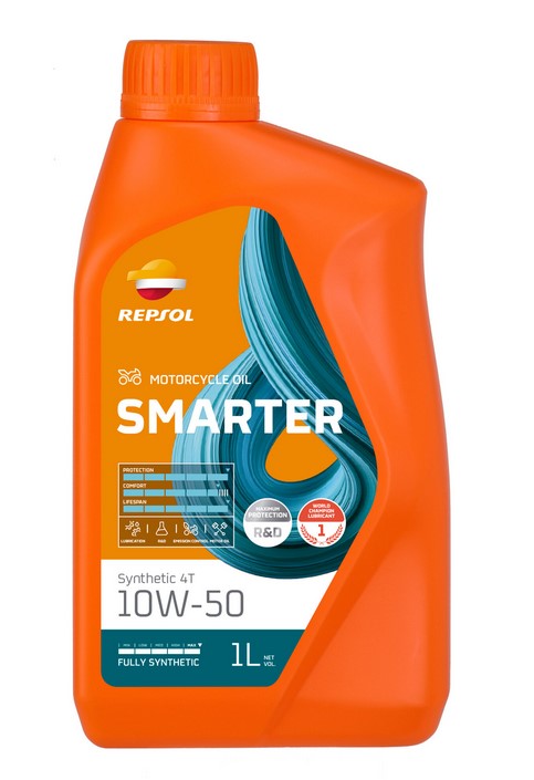 Repsol Smarter Fully Synthetic 4T 4 Stroke 10W-50 Motorcycle Engine Oi ...