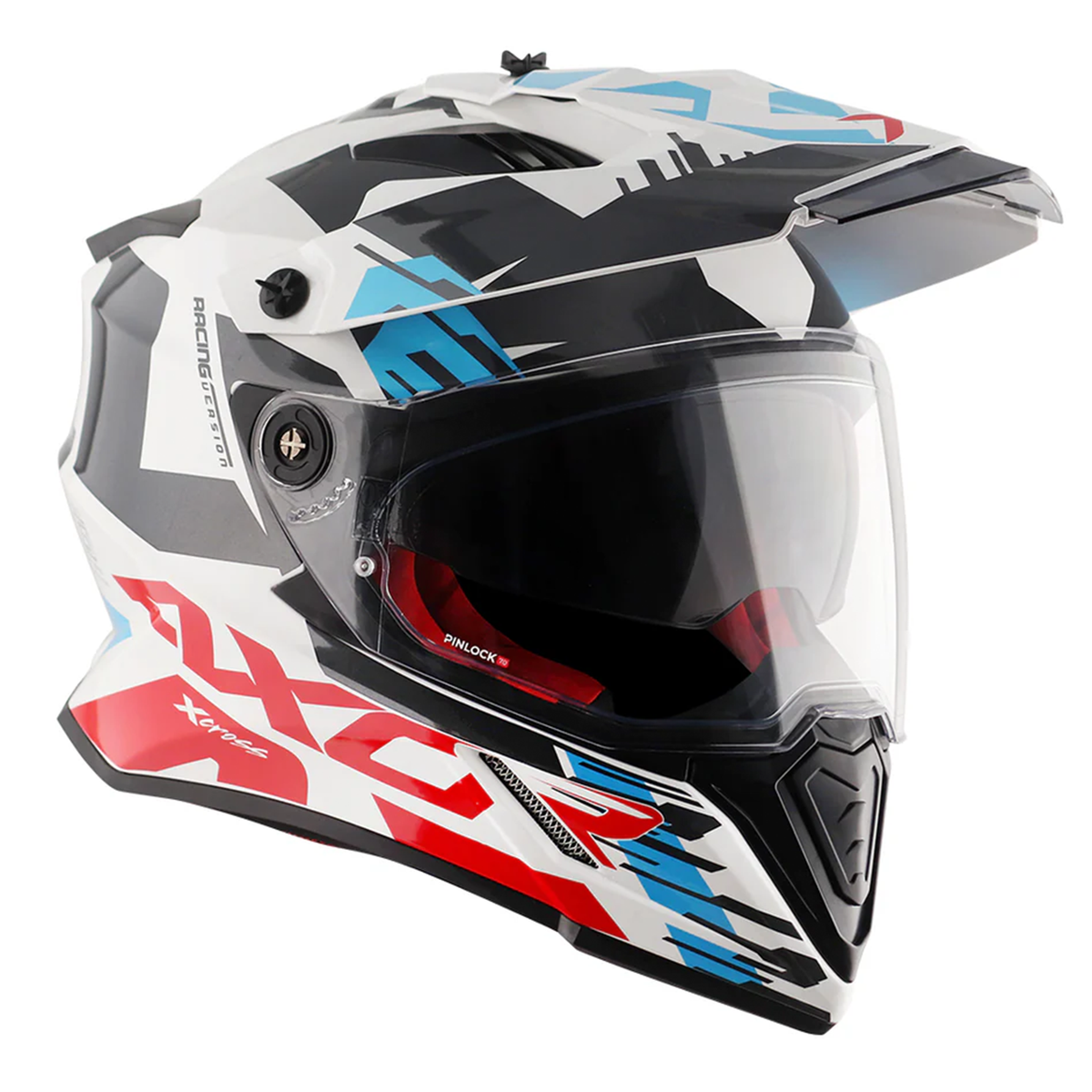 Axor X-Cross Adventure Dual Sport Helmet + FREE Dark Visor & Pinlock I ...