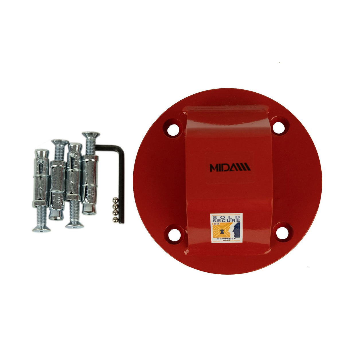 MIDA Heavy Duty Motorcycle Ground Anchor | MSG Bike Gear