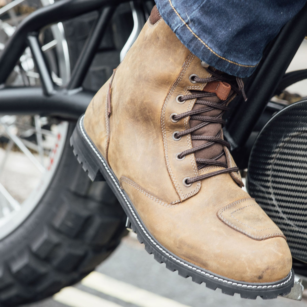 Merlin Drax 2 D3O Waterproof Leather Motorcycle Boots– MSG Bike Gear